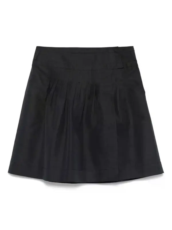 JIL SANDER 2000s Pintuck-detailed Mini Skirt