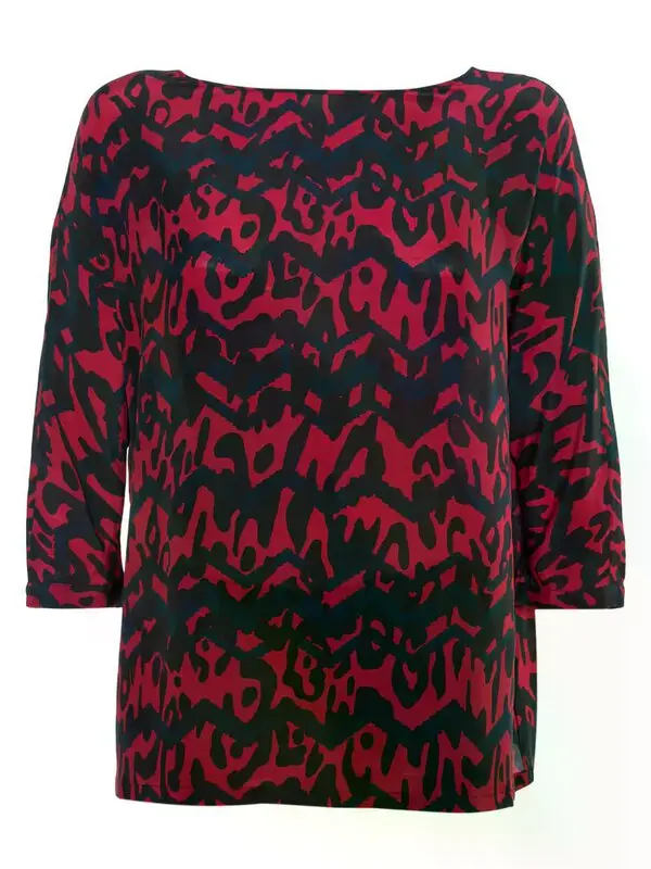 Missoni Abstract Print Three-quarter Sleeve Top