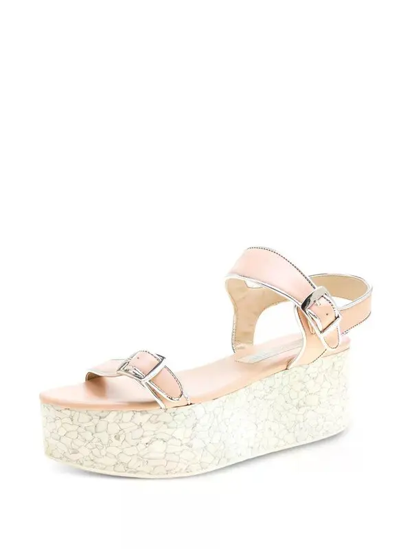 Stella McCartney 60mm Buckle Platform Sandals