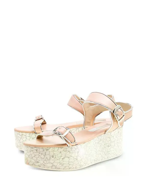Stella McCartney 60mm Buckle Platform Sandals