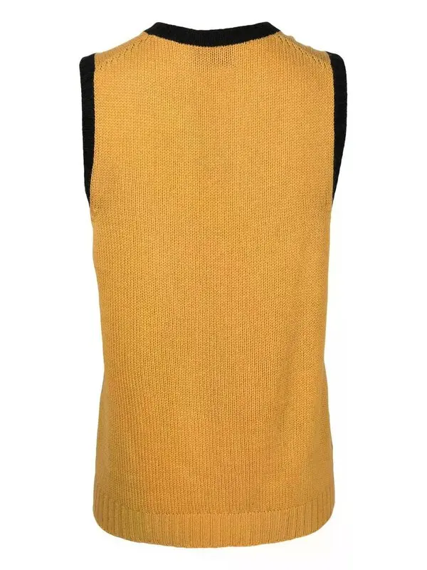 Prada Colour-block Knitted Vest