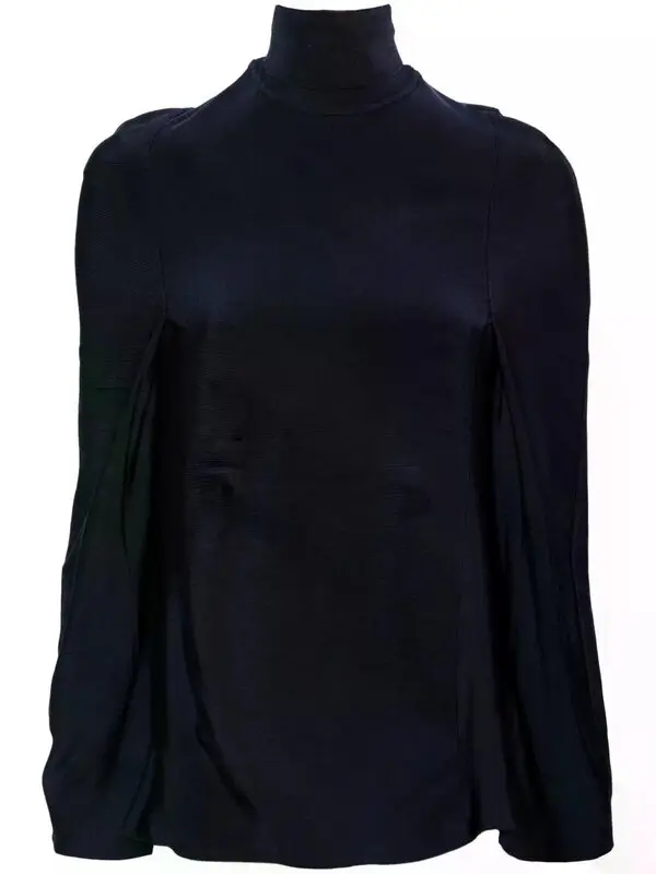 JIL SANDER 2000s Cape Roll-neck Jumper