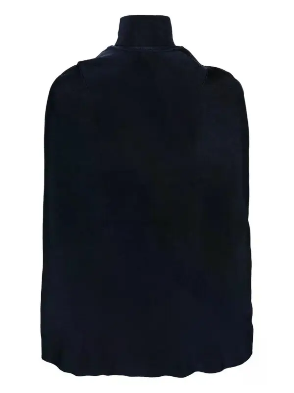 JIL SANDER 2000s Cape Roll-neck Jumper