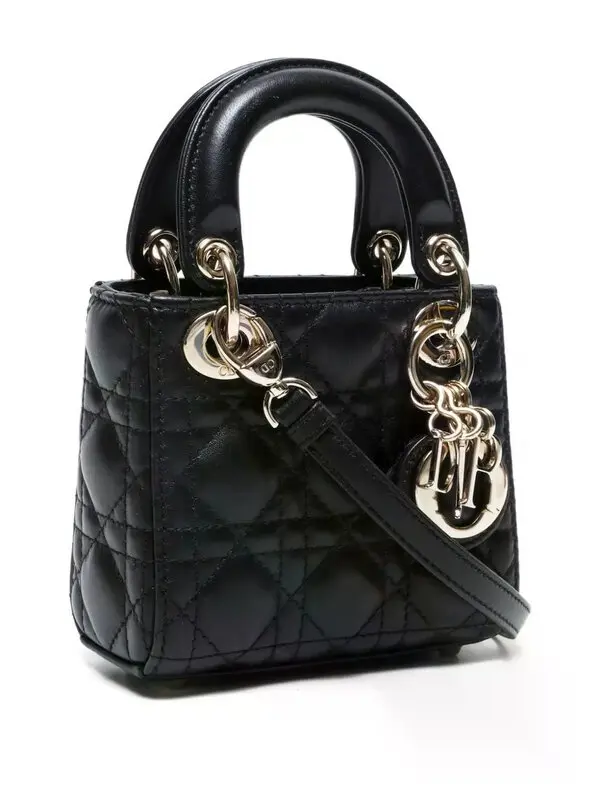 Dior Micro Lady Tote Bag - Black