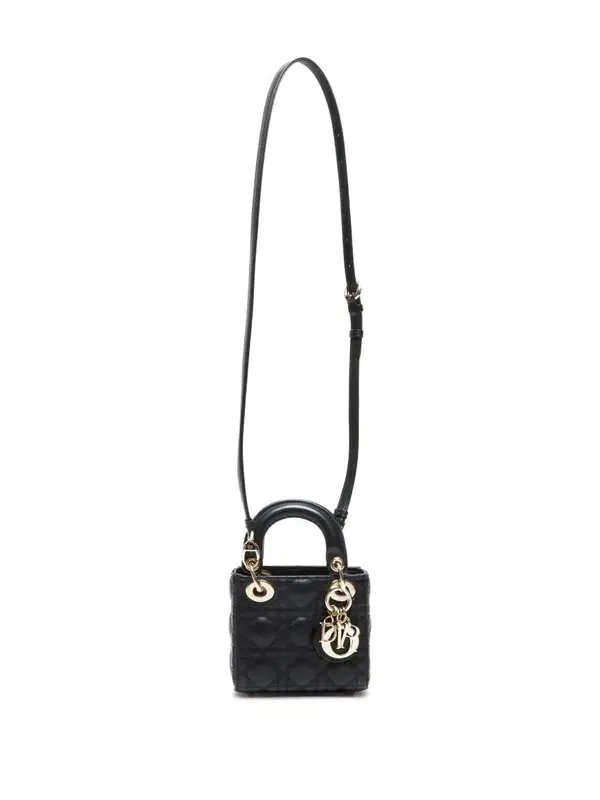 Dior Micro Lady Tote Bag - Black