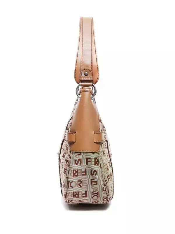 FERRAGAMO Logo-print Canvas Shoulder Bag