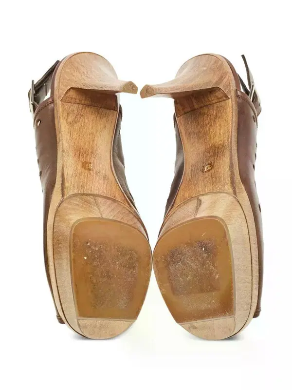 Marni 135mm Perforated Wood-platform Sandals
