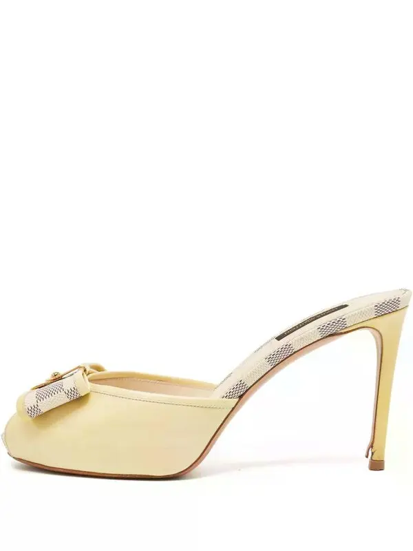 LOUIS VUITTON 95mm Bow-detail Sandals - Neutrals