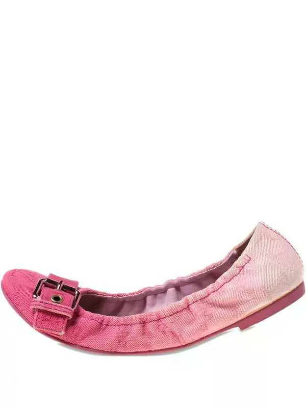 LOUIS VUITTON Denim Ballet Flats
