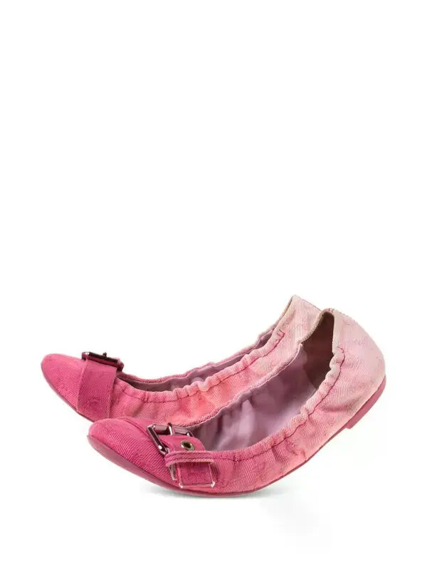 LOUIS VUITTON Denim Ballet Flats