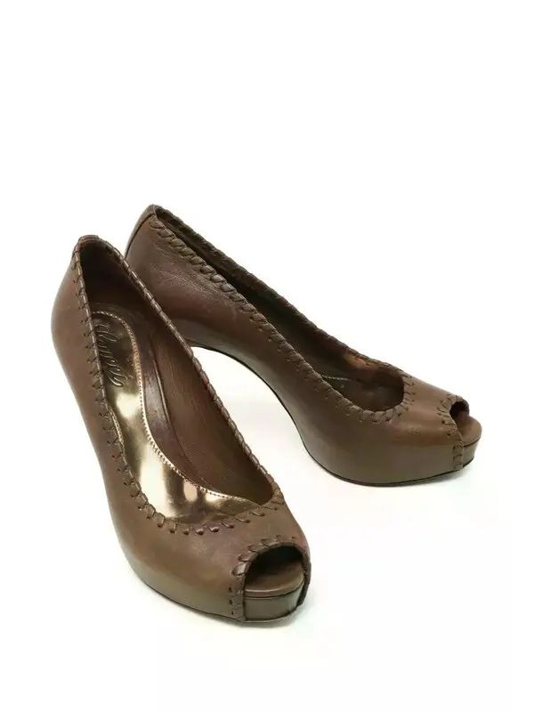 Gucci 105mm Whipstitch-trim Pumps