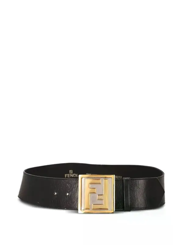 Fendi Leather Belt - Black