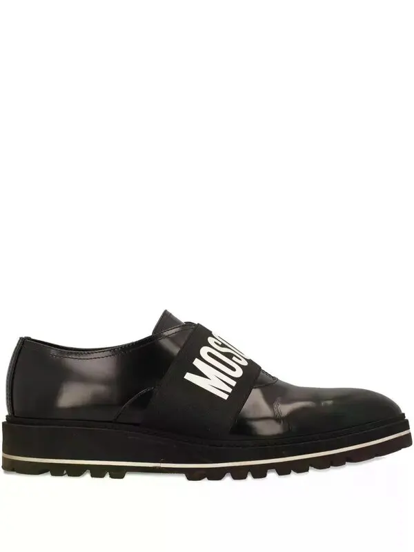 Moschino Logo-strap Loafers