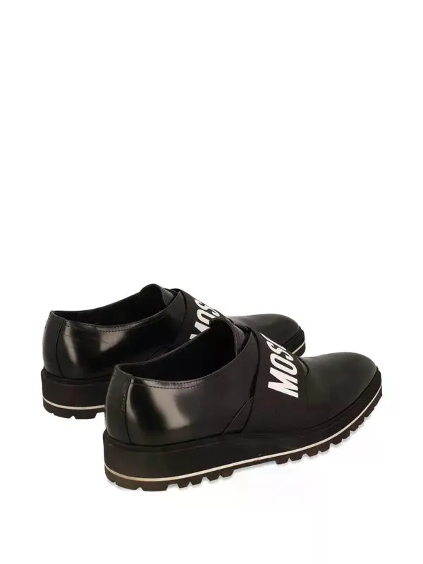 Moschino Logo-strap Loafers