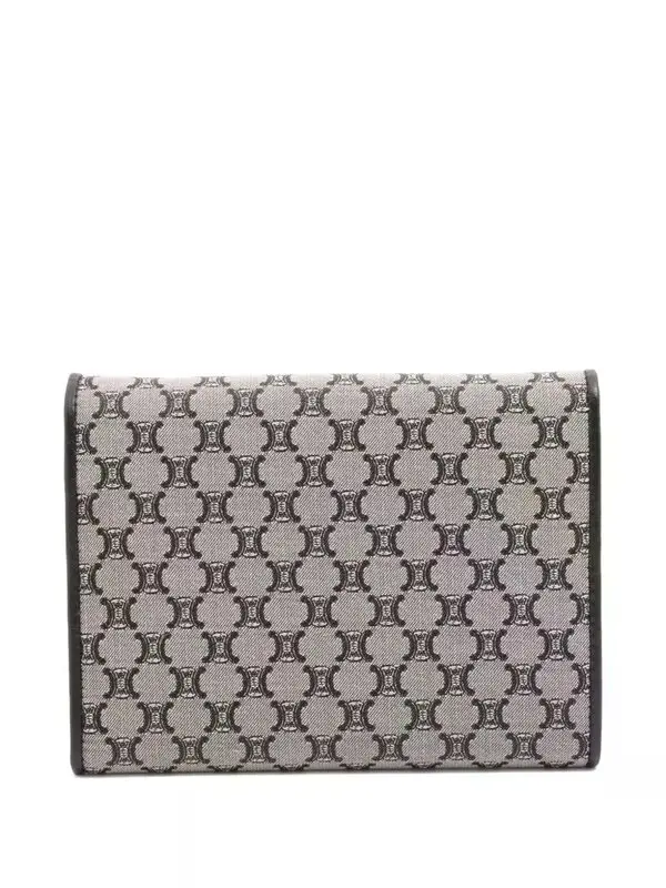 Celine 2023 Macadam Pattern Canvas Bi-fold Wallet