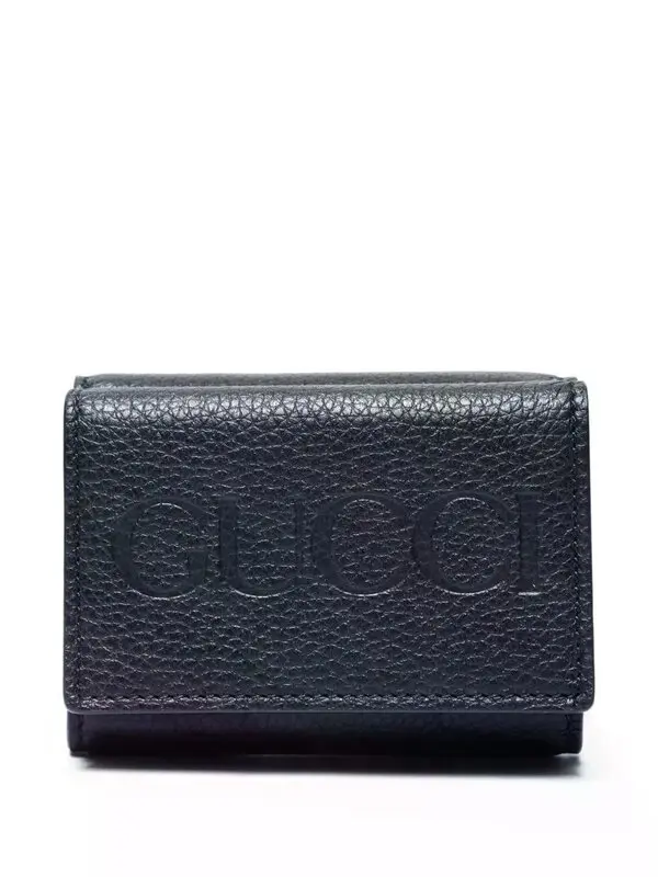 Gucci 2020-2025 Logo Leather Wallet - Black