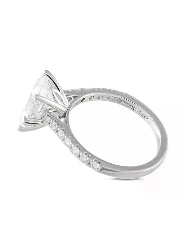 LB EXCLUSIVE 14k White Gold Lab-grown Diamond Ring
