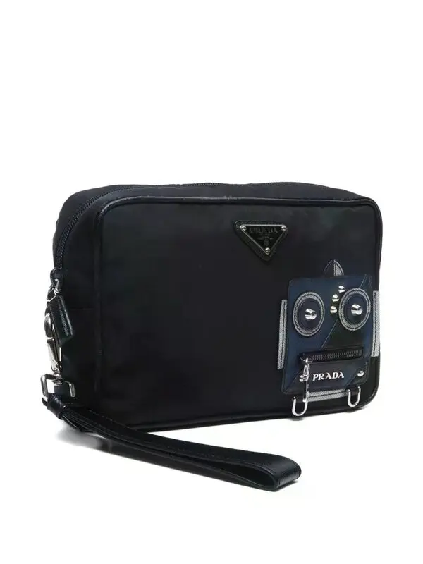 Prada 2010s Robot-motif Clutch Bag