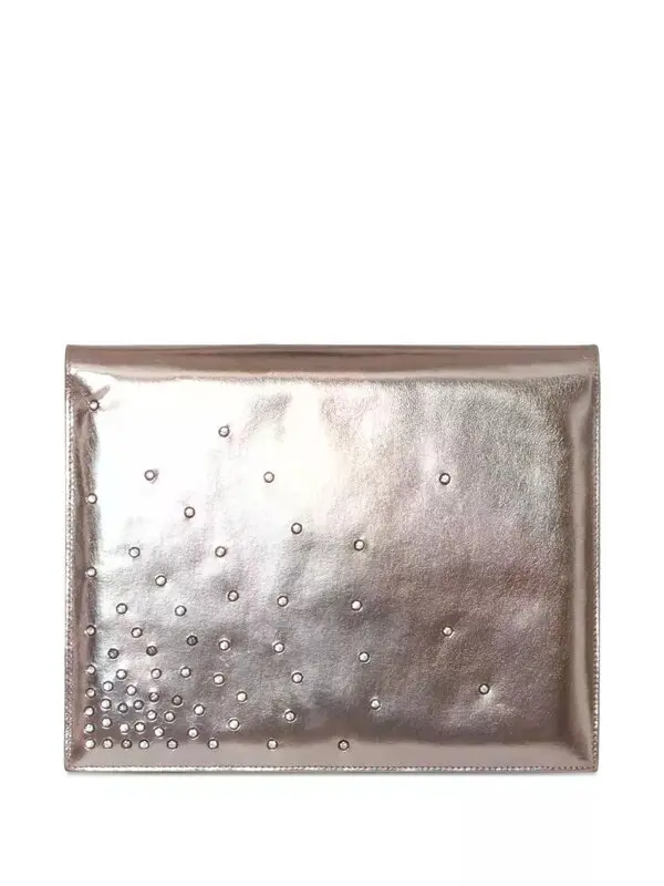 Vintage Metallic-effect Clutch Bag