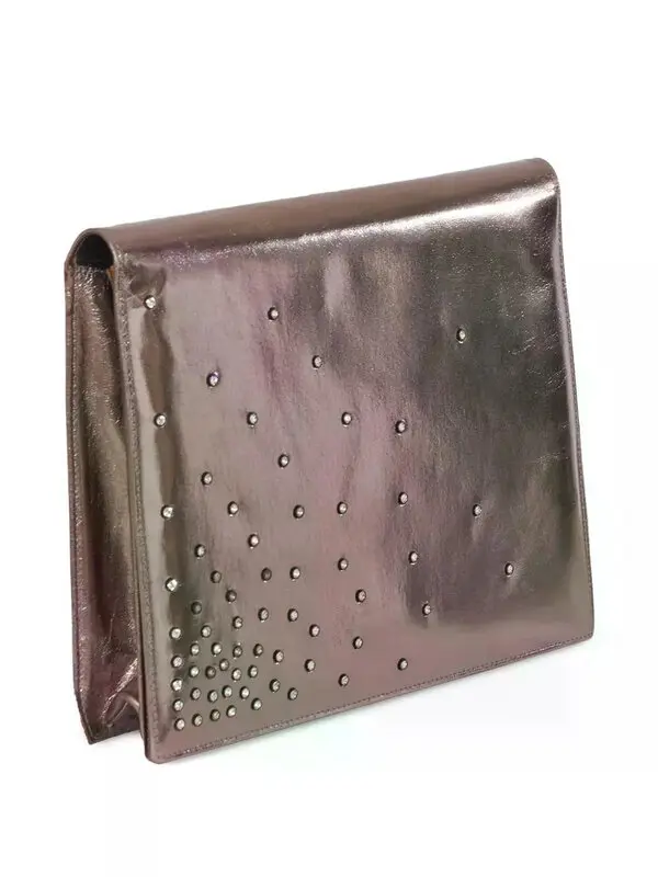 Vintage Metallic-effect Clutch Bag
