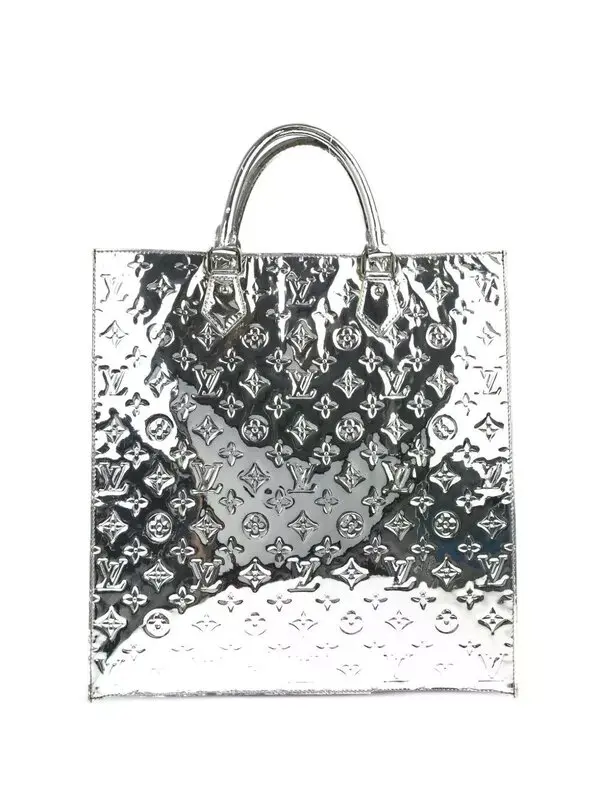 LOUIS VUITTON 2009 Sac Plat Handbag - Silver
