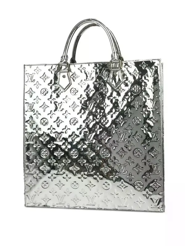 LOUIS VUITTON 2009 Sac Plat Handbag - Silver