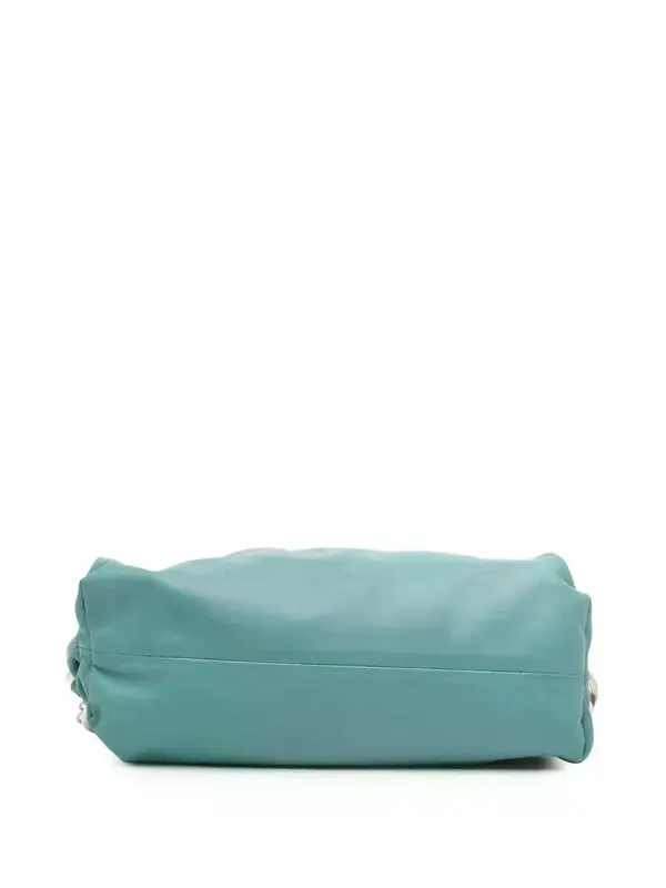 Bottega Veneta Lambskin Chain Pouch Shoulder Bag - Blue