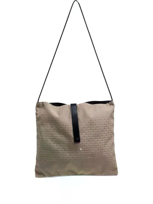 Dior Oblique Canvas Mesh-panel Shoulder Bag