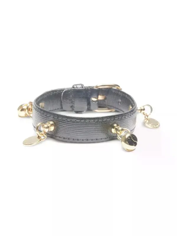 Prada 2010-2020s Leather Charm Bracelet - Black