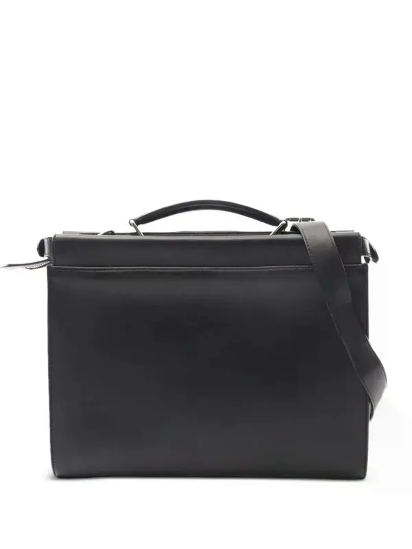 Fendi 2010s Peekaboo Leather Briefcase - Black