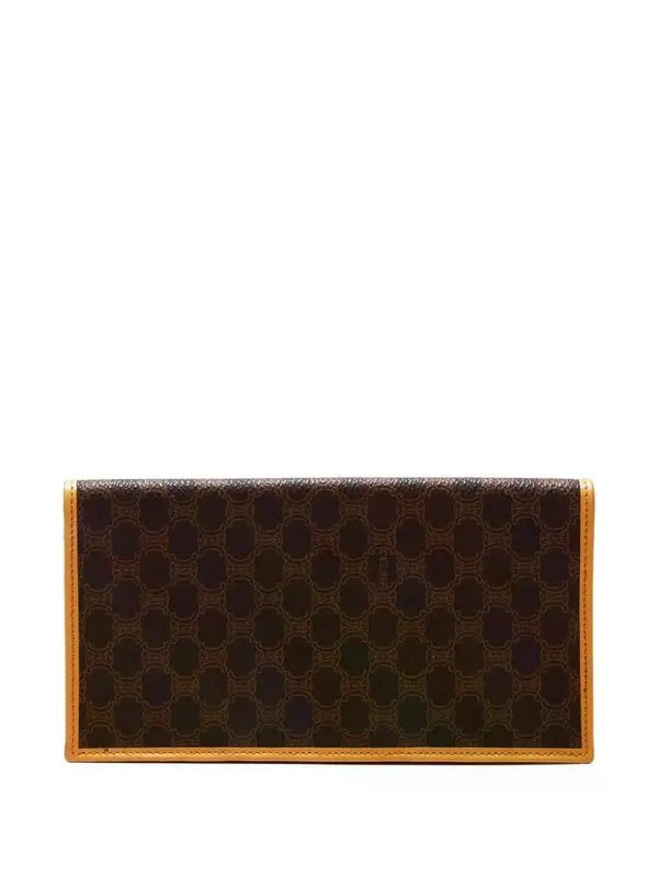 Celine 1990s Macadam Long Wallet - Brown