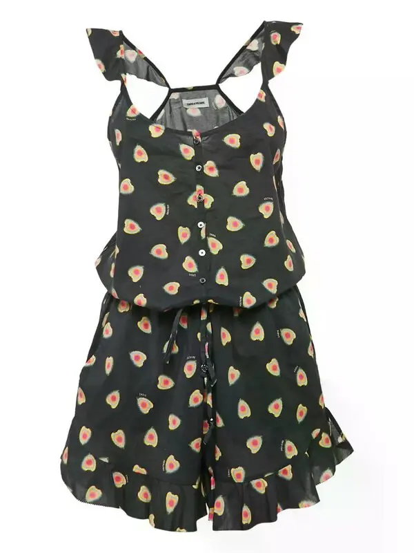 Zadig&Voltaire Coeur Playsuit - Black