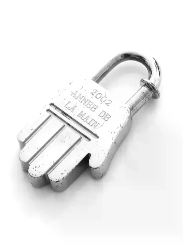 Hermès 2002 Cadena Hand-motif Padlock Charm