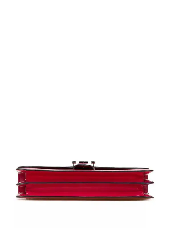 Gucci 2000-2015 Medium Patent Dollar Interlocking G Crossbody Bag