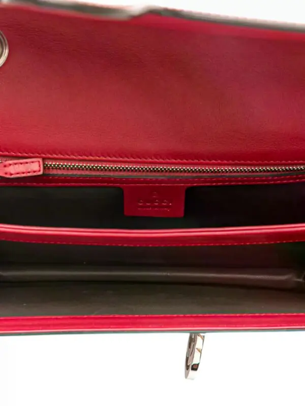 Gucci 2000-2015 Medium Patent Dollar Interlocking G Crossbody Bag