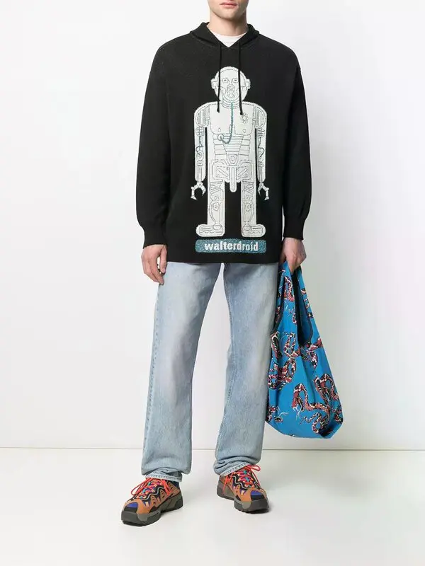 WALTER VAN BEIRENDONCK Walterdroid Knitted Hoodie