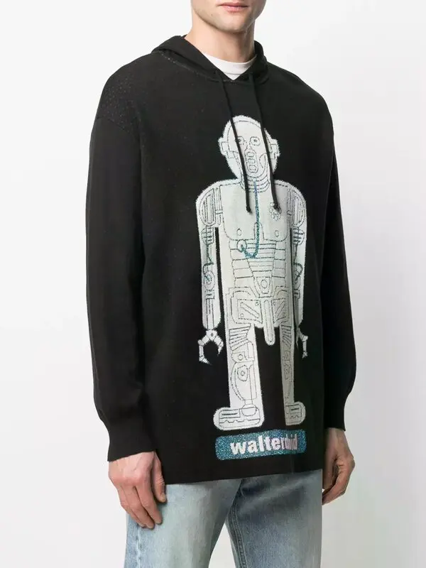 WALTER VAN BEIRENDONCK Walterdroid Knitted Hoodie