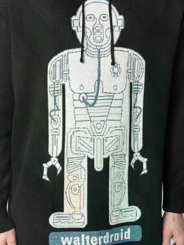 WALTER VAN BEIRENDONCK Walterdroid Knitted Hoodie