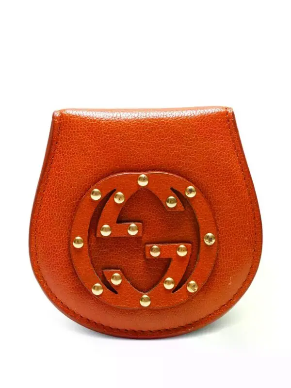 Gucci 2000-2020s Interlocking G Coin Purse - Brown