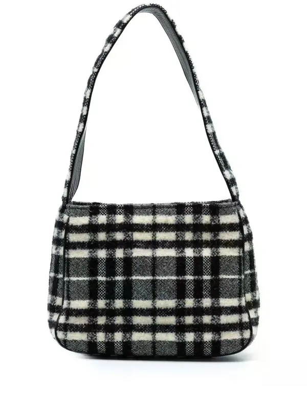 Burberry Vintage Check Wool Shoulder Bag