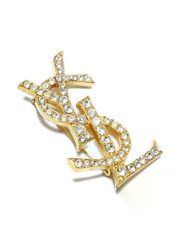 Saint Laurent 2000s Logo Brooch