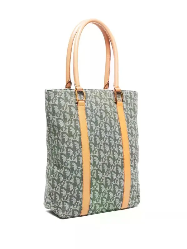 Dior Embroidered Trotter Book Tote - Green - 20% Off | Editorialist
