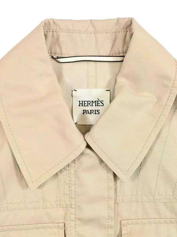 Hermès 750mm Chest Pockets Windbreaker Jacket