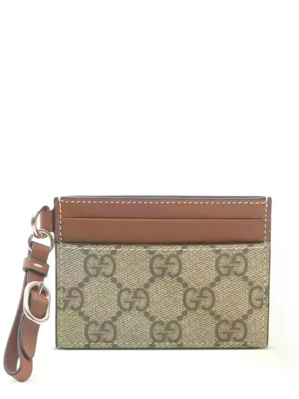 Gucci 2020s Gg Emblem Card Holder - Brown