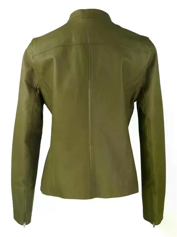 Loro Piana Leather Detachable-sleeves Jacket