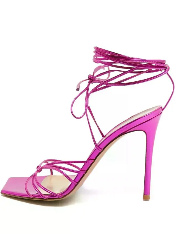 GIANVITO ROSSI 75mm Strappy Heeled Sandals - Pink