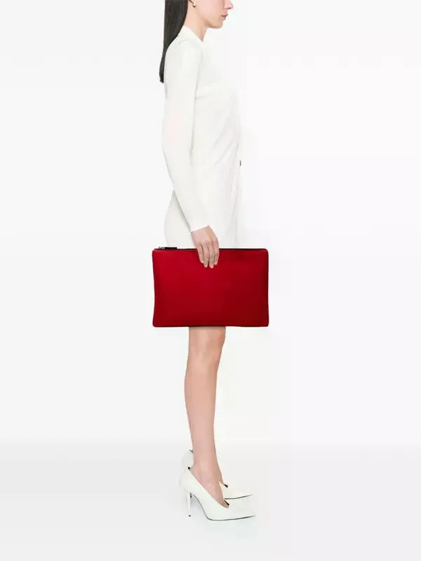 Prada Tessuto Soft Zip Clutch Bag