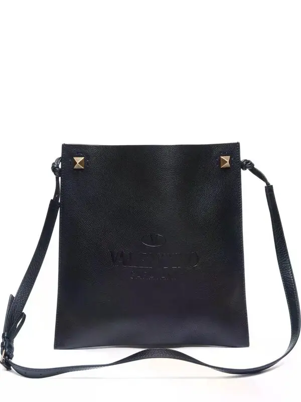 Valentino Garavani 2010 Logo-debossed Shoulder Bag - Black
