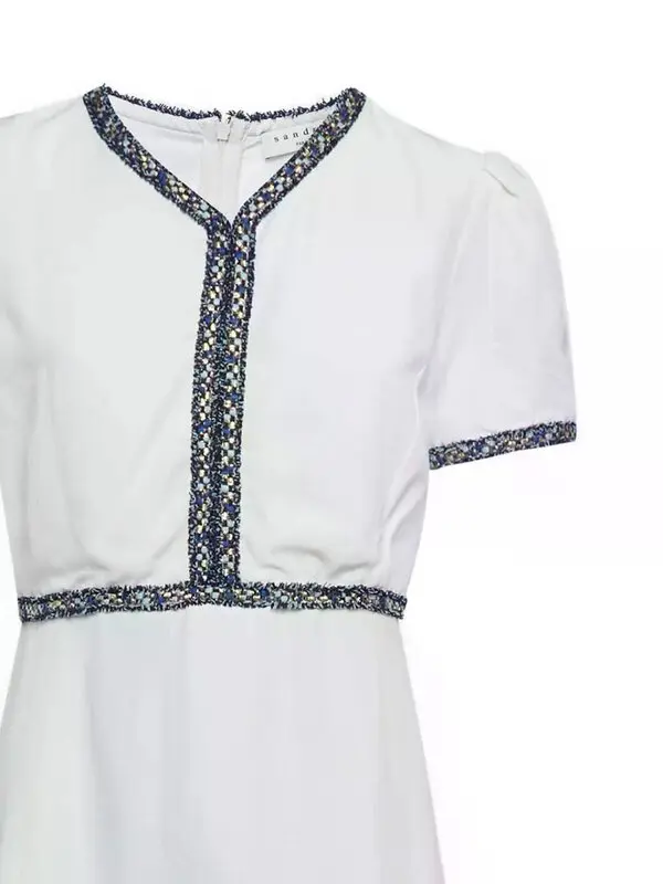 Sandro Embroidered-trim Dress