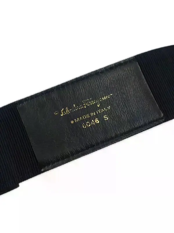 FERRAGAMO 1990-2000s Logo-engraved Belt